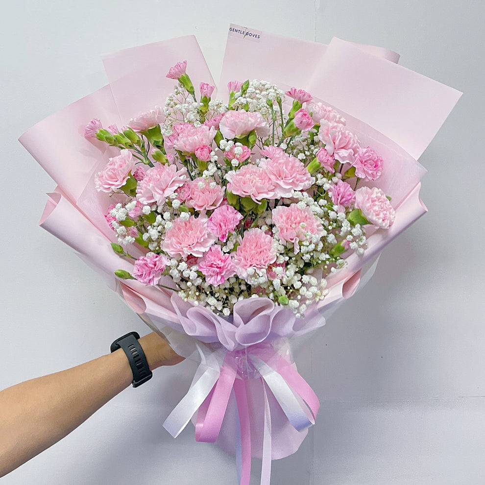 Assorted Carnations Flowers Extra Large Bouquet – Gentle Doves Flower Shop